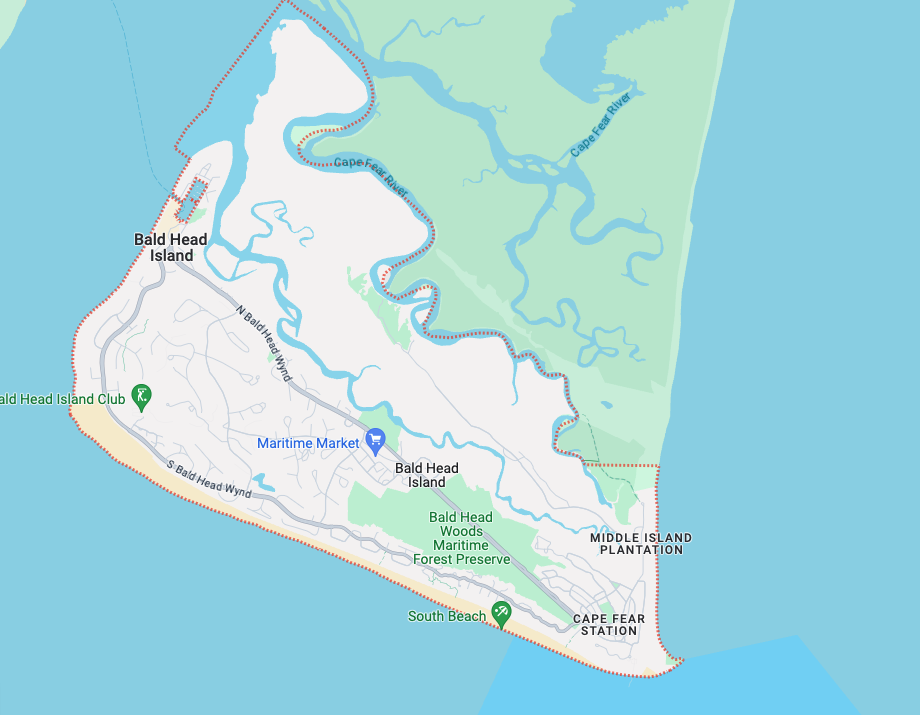 Area Map Of Bald Head Island NC Bald Head Island Vacations Area Map Of Bald Head Island NC Bald Head Island Vacations