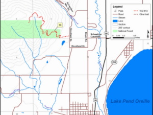 Maps of the Area Around Sandpoint Idaho