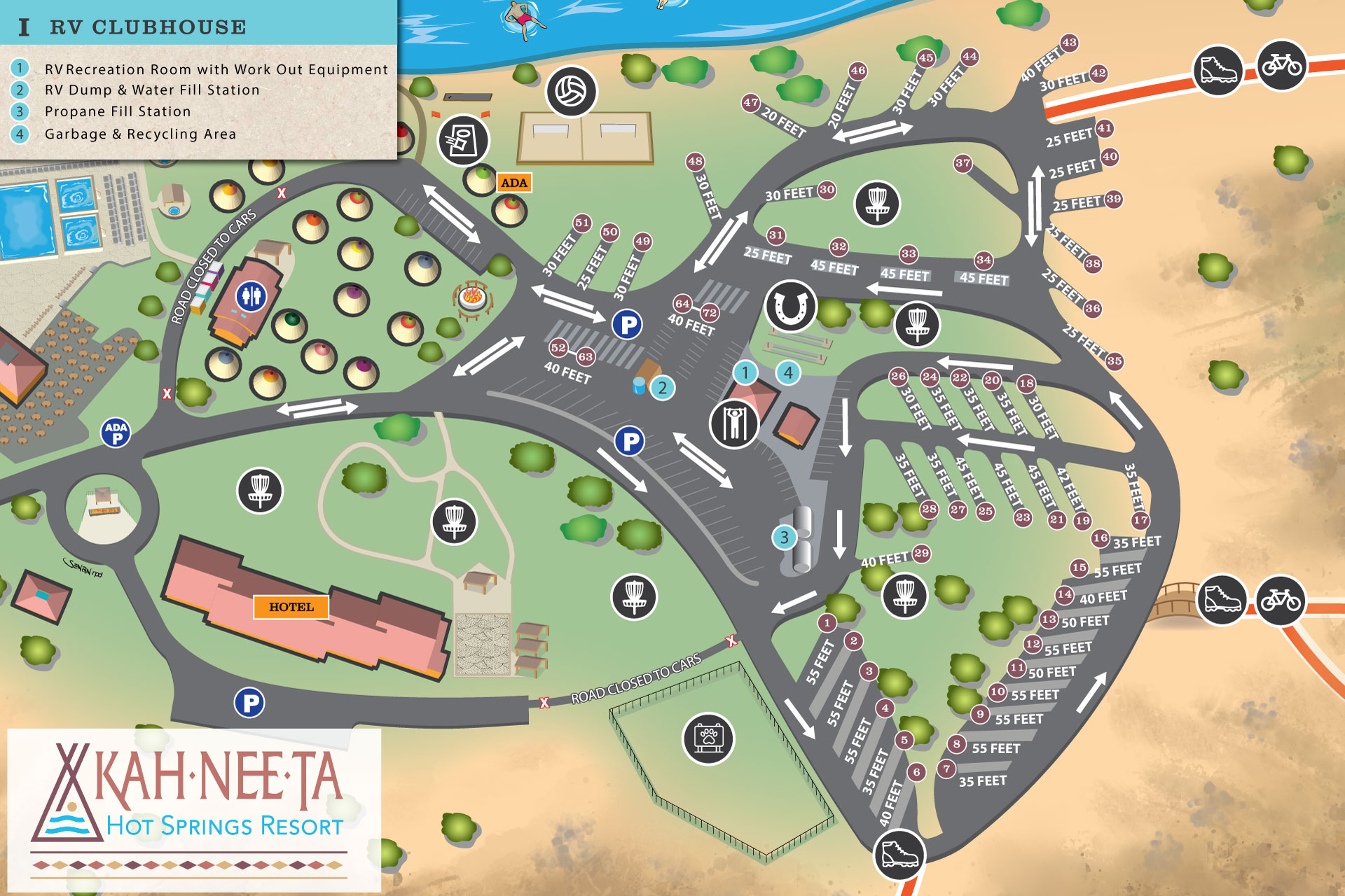Area Maps - Kahneeta Hot Springs Village
