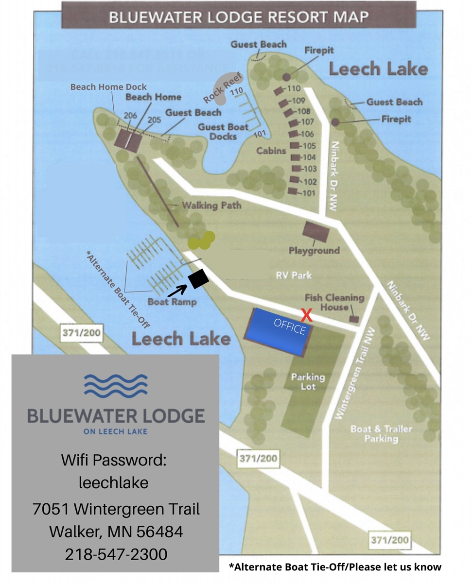 Bluewater Lodge Guest Services | Leech Lake Vacation Rentals | Walker ...