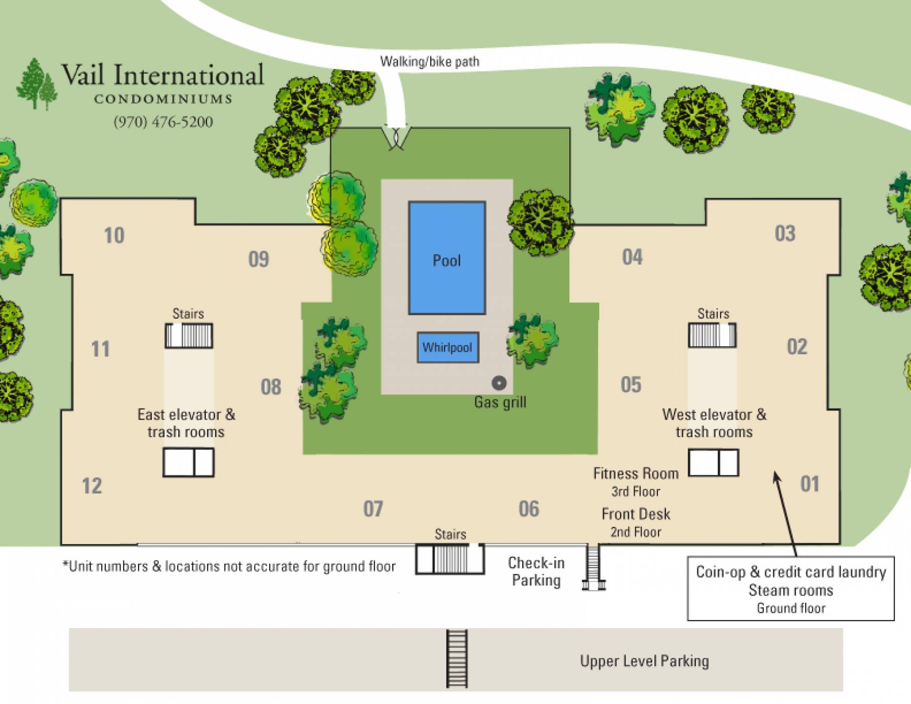 Vail International Building Map | Vail International Condominiums