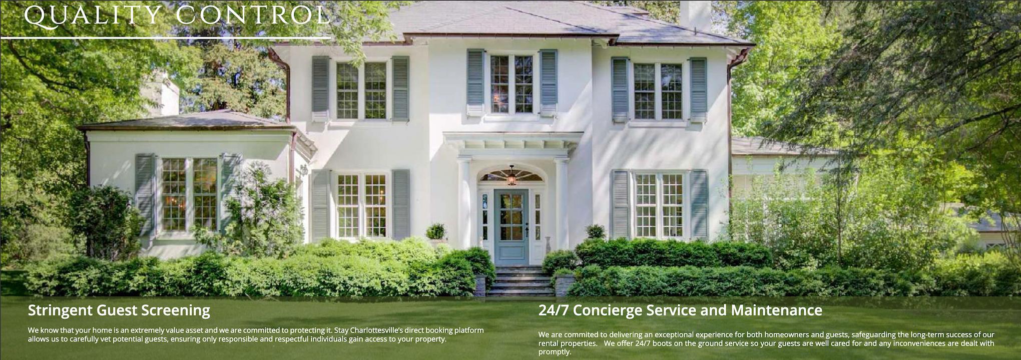 Charlottesville Vacation Rental Property Management